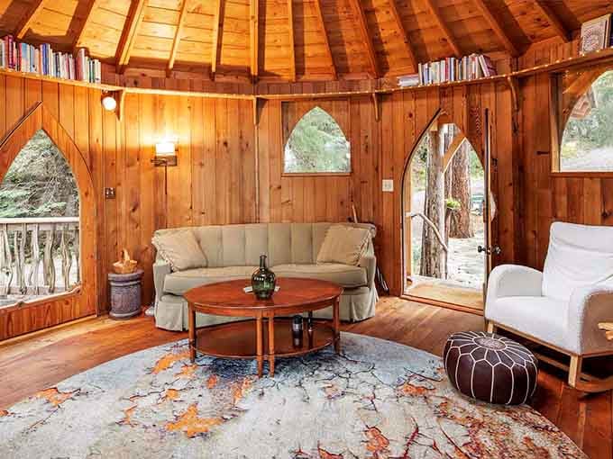 When your living room has a vaulted ceiling that makes you crane your neck skyward, you know you're somewhere special.
