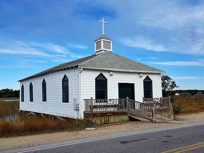 This little white chapel proves that finding peace doesn't require a cathedral, just a quiet view and open heart.