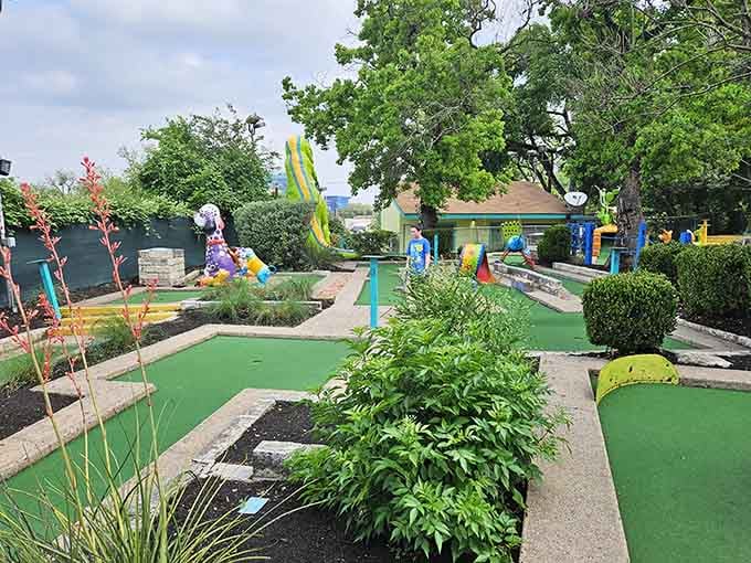 Mini-golf meets maximum whimsy on courses where every putt feels like an adventure through a storybook come alive.