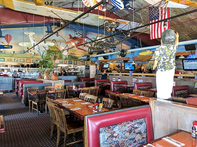 When your dining room looks like the Smithsonian's aviation wing had a baby with your favorite neighborhood bar, magic happens.