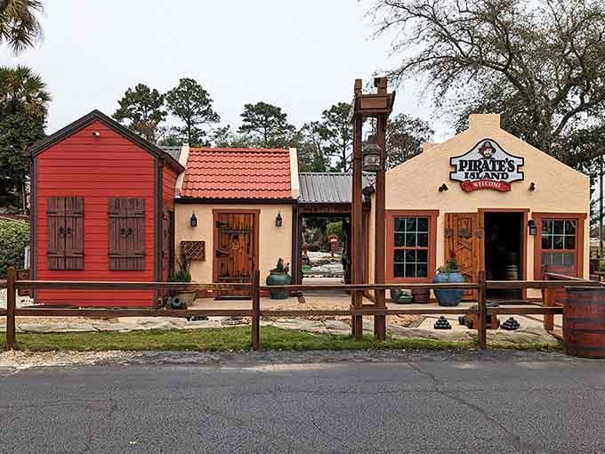 These colorful buildings look like a Caribbean port town decided Alabama was the perfect place to settle down.