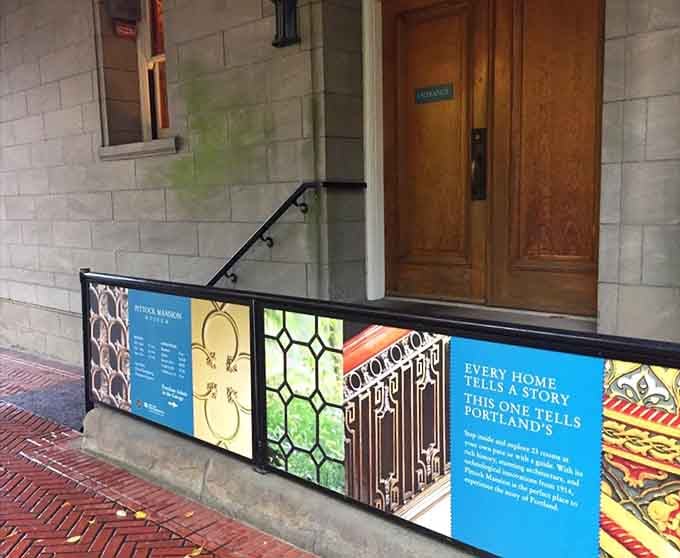 Every grand entrance needs a story, and this one whispers tales from a century of Portland history.