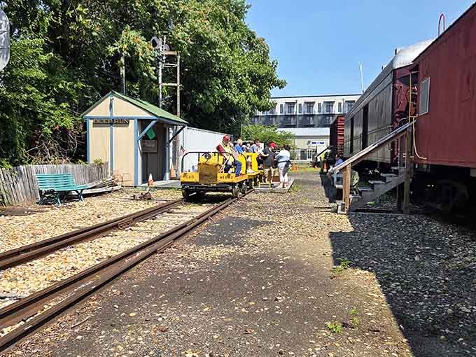 The historic station platform where modern families step back into simpler, more delightful times together.