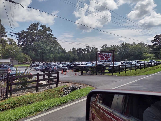 When the parking lot looks this full, you know you've found something special worth discovering.