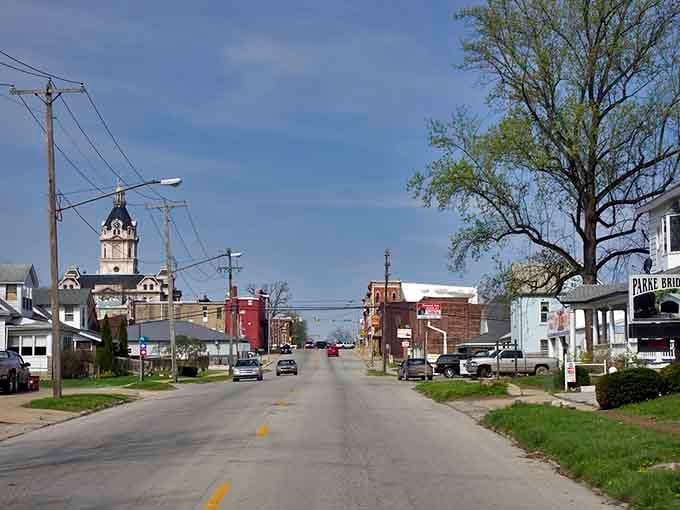 When the courthouse clock tower appears on the horizon, you know you've arrived somewhere that values its past.