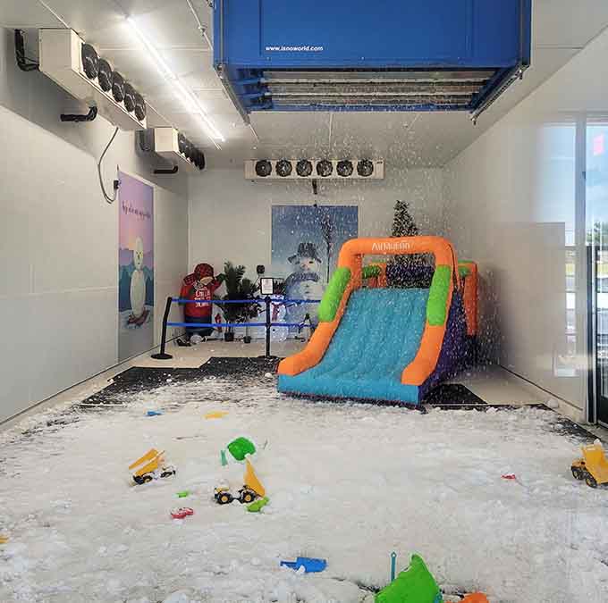 That inflatable slide has seen more action than a water park in July, minus the sunburn and questionable tan lines.