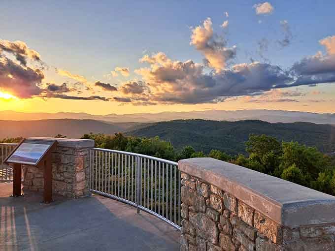 Golden hour from the top of South Carolina hits different when you've only climbed 26 steps to earn it.
