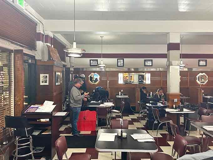 Step inside and time-travel to when diners had soul&mdash;retro booths, pendant lights, and the promise of serious comfort food.