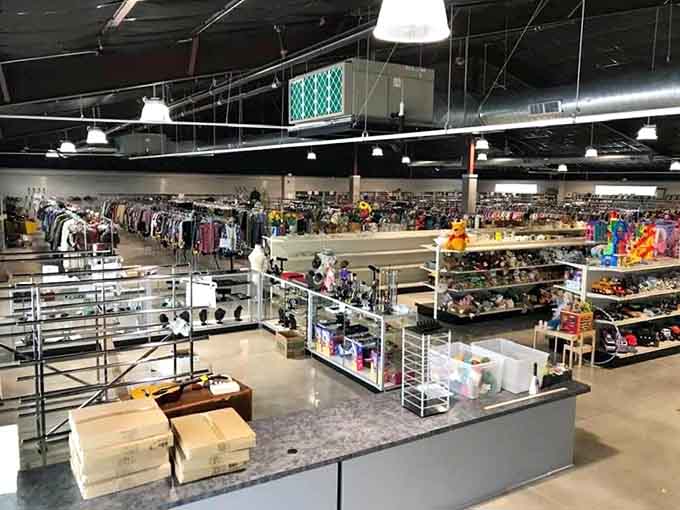 Rows of organized bargains stretch endlessly, like a department store had a baby with common sense pricing.