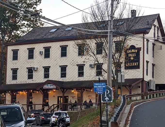 The Salmon Falls Gallery stands ready to prove that art and trolley history make surprisingly good neighbors.