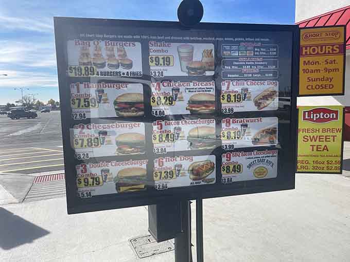 Sometimes the best menus are the ones that don't require a decoder ring to understand.