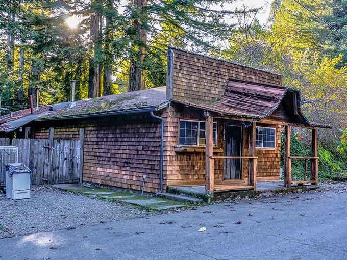 This weathered ranch house stands as a rustic reminder of those who tried taming the untamable.