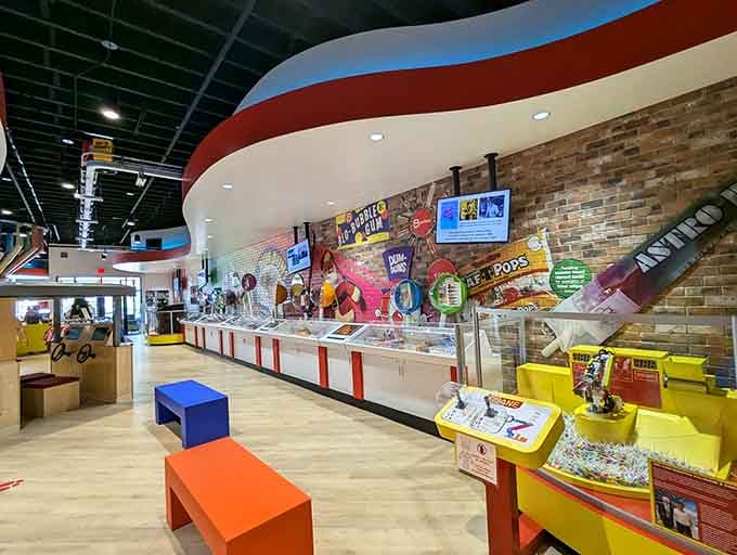 Step inside where candy dreams become reality, and your inner child starts doing cartwheels of pure joy.