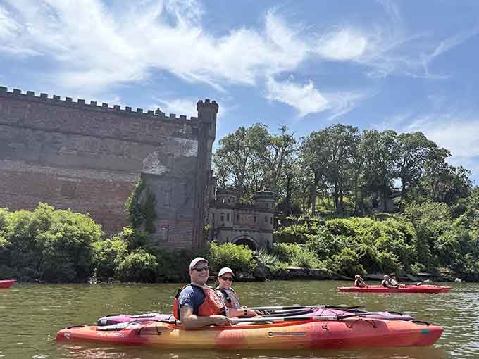 Paddling toward history never looked so good, with turrets and towers waiting just ahead on the water.