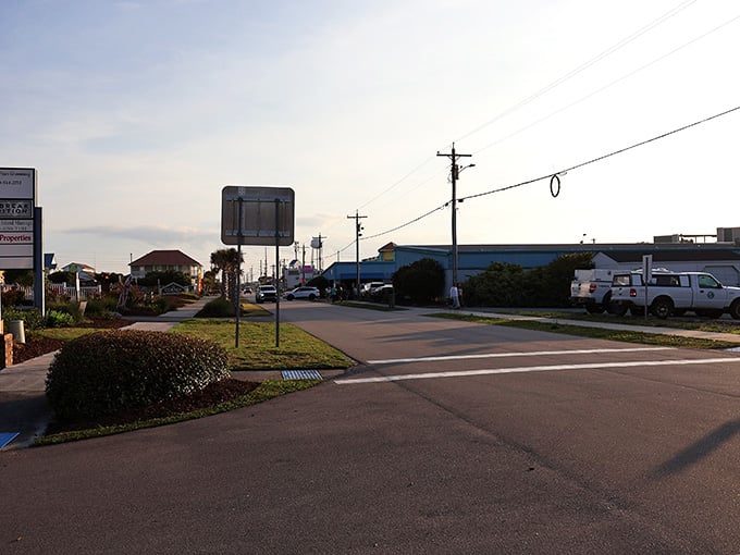 Small-town streets where the speed limit is more suggestion than law, and nobody's in a hurry anyway.