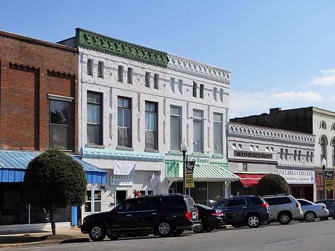 These storefronts have witnessed decades of Alabama history while maintaining their original charm and character.