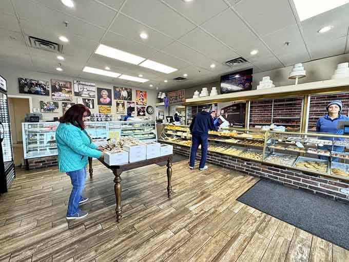 Step inside and you'll find display cases that look like they're auditioning for a bakery hall of fame.
