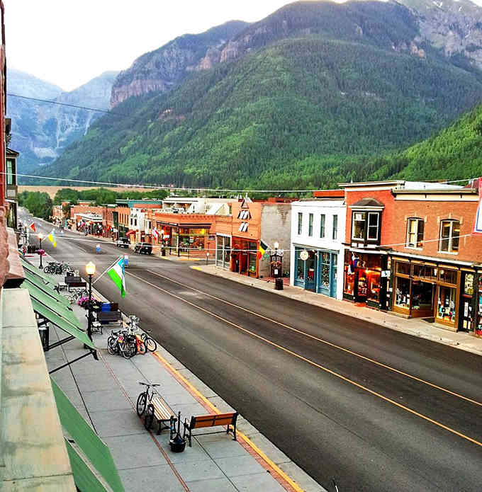 Colorado Avenue stretches through town like a perfectly preserved time capsule, minus the questionable fashion choices.