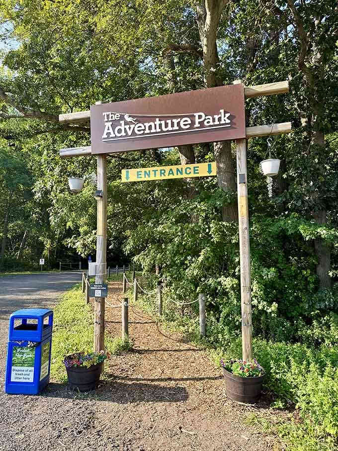 That unassuming entrance is basically a portal to your inner childhood adventurer who's been dormant since 1987.