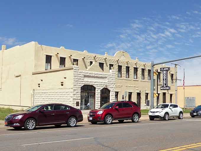 The Clark Hotel Museum stands proud downtown, a beautiful reminder of Van Horn's glory days along the highway.