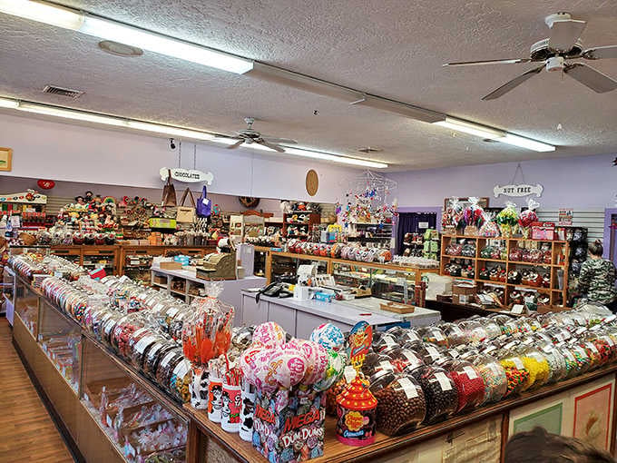 When candy bins stretch as far as the eye can see, you know you've found shopping paradise.