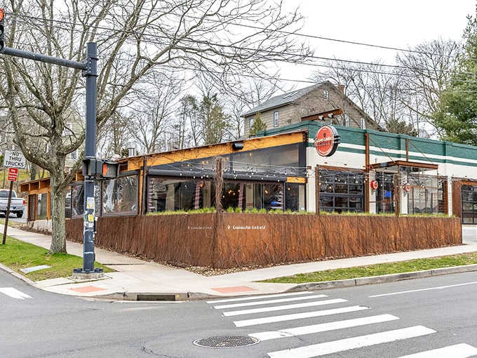 Camacho Garage brings serious dining energy to Westville, where outdoor seating meets neighborhood charm perfectly.