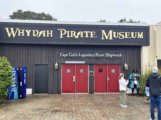 The weathered wood exterior gives this place serious nautical credibility before you even step through the entrance.