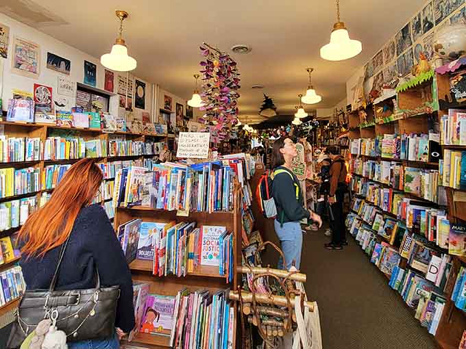 Step inside and you're transported to a world where books tower overhead and wonder fills every corner.