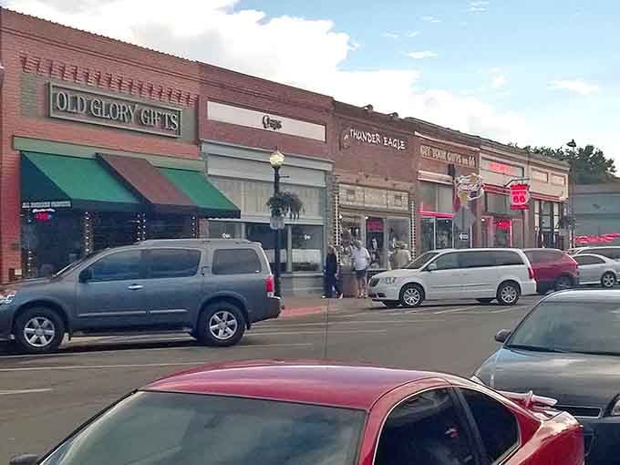 Downtown Williams invites leisurely strolls past shops that actually sell things you might want to remember buying.