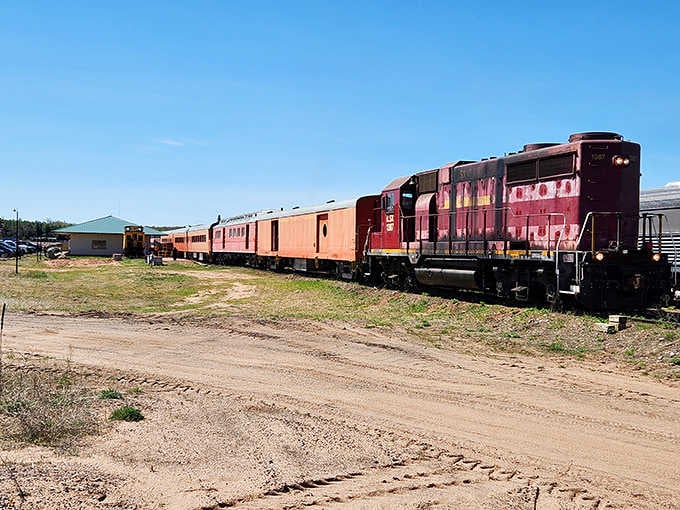 The vintage railcars waiting at the depot promise an adventure that your smartphone can't possibly replicate or improve.