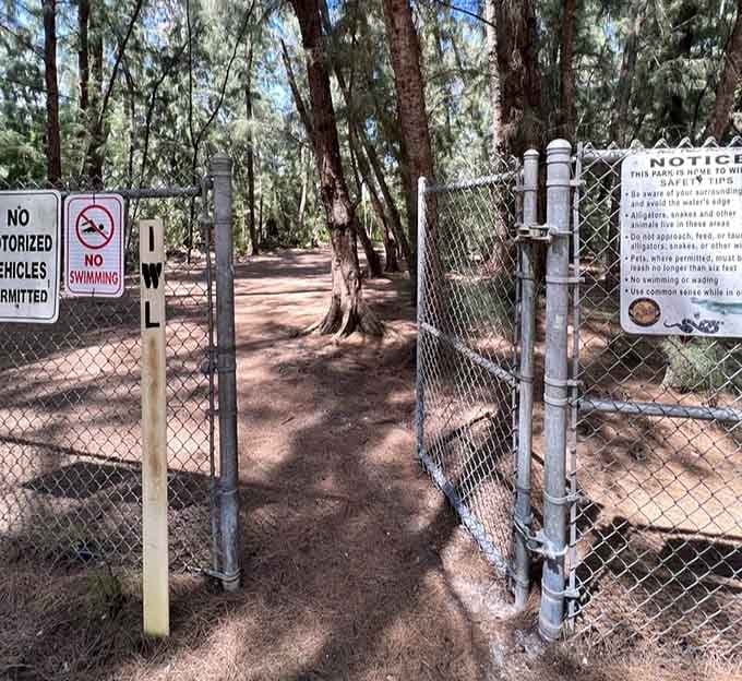The dog park entrance beckons like Narnia's wardrobe, except instead of talking lions, you get enthusiastic golden retrievers.