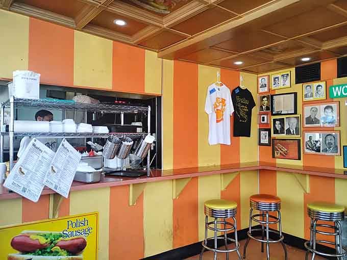 Those orange and yellow stripes have witnessed decades of hot dog happiness, and they're not done yet.