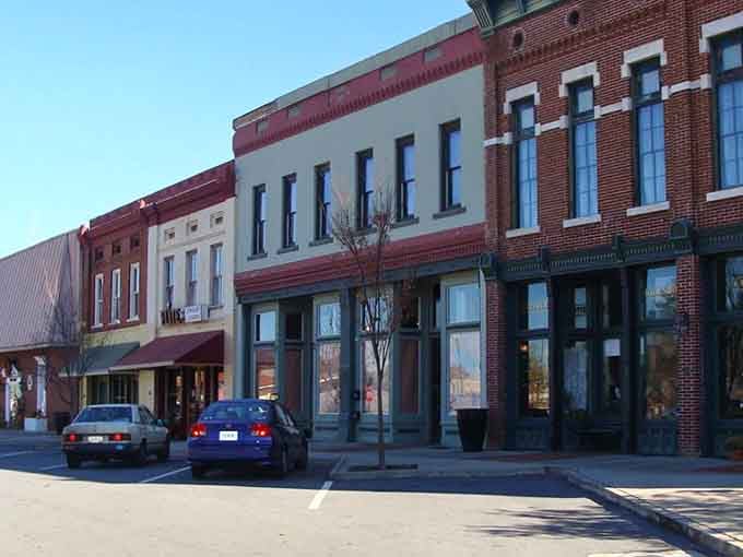 Adairsville's colorful storefronts stand proud in red and cream brick, like a Main Street from your favorite classic movie.