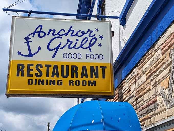 When a sign promises "Good Food" with an anchor, you know they're not drifting on quality.