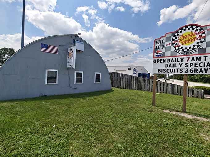 A Quonset hut serving breakfast feels wonderfully unexpected, like finding your favorite song on an old jukebox.