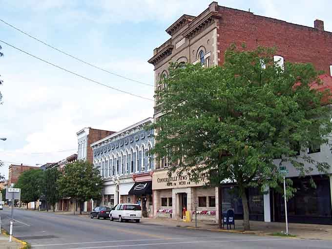 Tree-lined streets and historic facades create the kind of Main Street America Norman Rockwell would've painted twice.