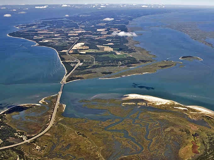 Nature's masterpiece from above shows how land and water dance together in perfect coastal harmony.