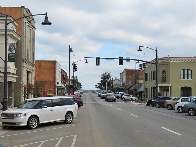 Wide streets and distant hills frame this lakeside town where the pace slows down just right.
