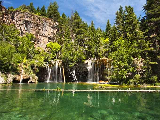 That emerald water looks like something from a fantasy movie, crystal clear and impossibly beautiful.