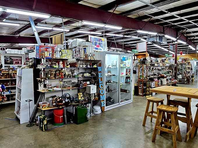 Those high warehouse ceilings mean more room for treasures, and boy, do they pack them in here.