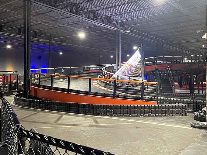 That elevated track section looks like something from a sci-fi movie where speed is the only currency.