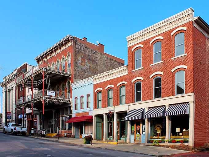 These historic storefronts in Mansfield look like they've been waiting patiently for you to discover their charm and character all along.