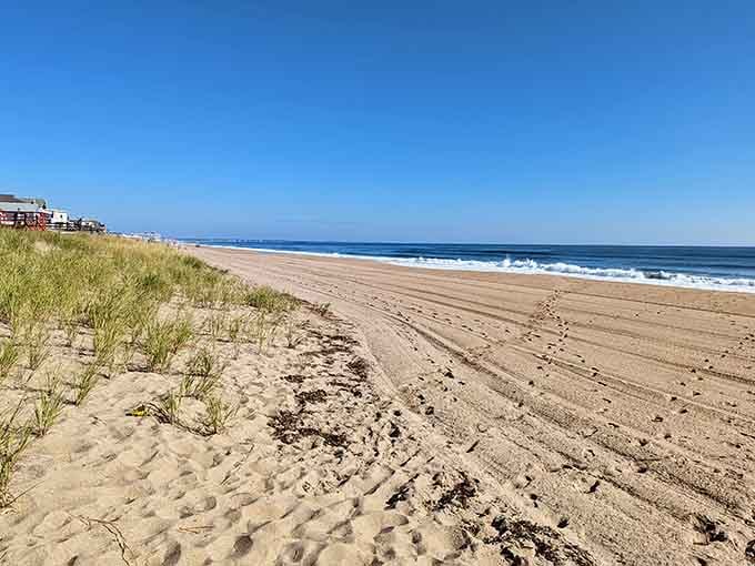Miles of pristine sand stretch before you like nature's welcome mat to the Atlantic Ocean's front door.