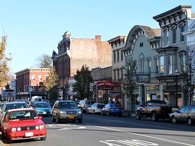 Historic buildings with ornate details line streets where architecture tells stories spanning generations of careful preservation and pride.