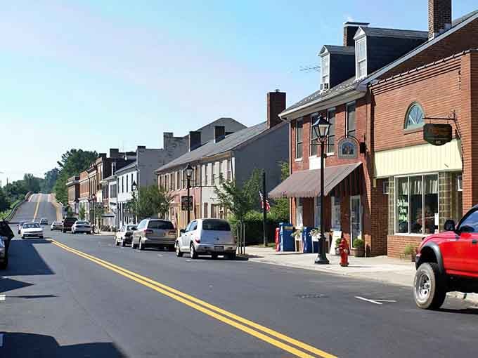 Scottsville's brick facades tell stories of generations past, inviting you to slow down and savor the simple beauty around you.