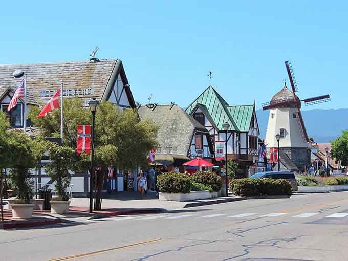 That windmill isn't just for show&mdash;it's Denmark's way of waving hello from sunny California wine country.