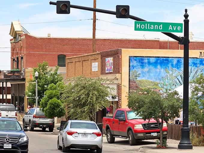 Holland Avenue stretches out inviting you to slow down and actually enjoy the journey for once.