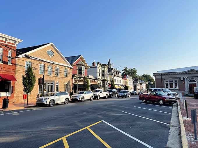 Fresh pavement and classic architecture create a Main Street that Andy Griffith would recognize and absolutely approve of visiting.
