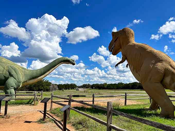 When dinosaurs face off under Texas skies, you realize how wonderfully bizarre our planet's history really is.