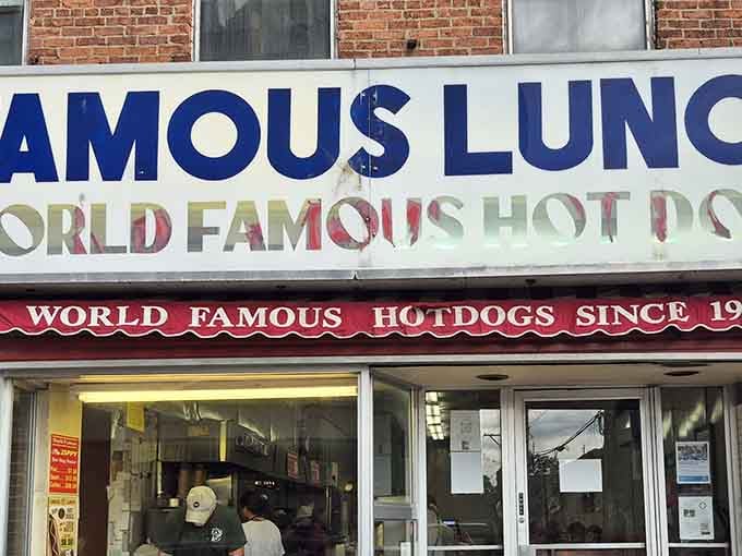 Through those windows, you can watch the magic happen as your hot dog gets prepared with decades of expertise.